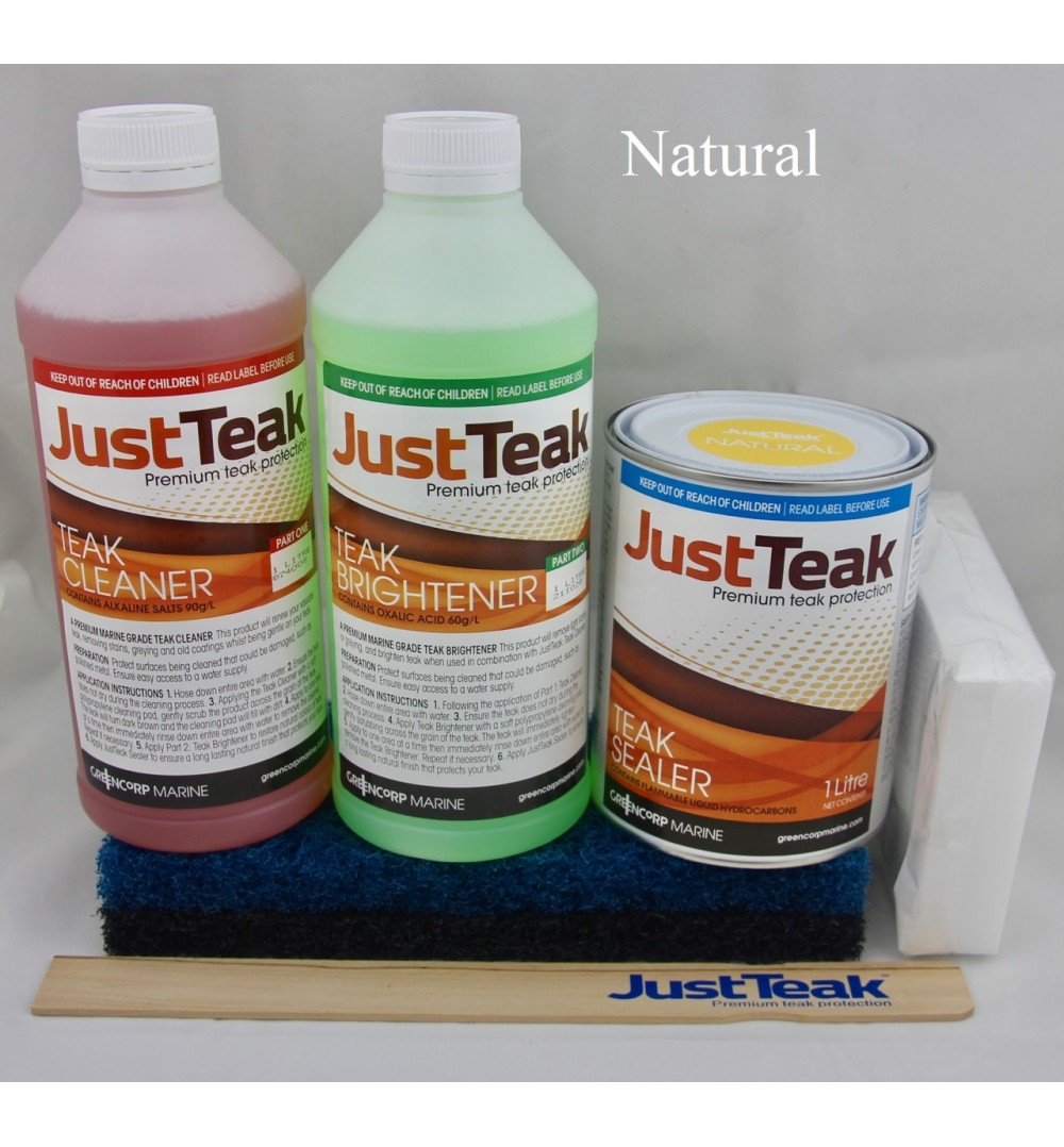 JustTeak™ Teak Sealer Restoration Kits | Better Than Teak Oil